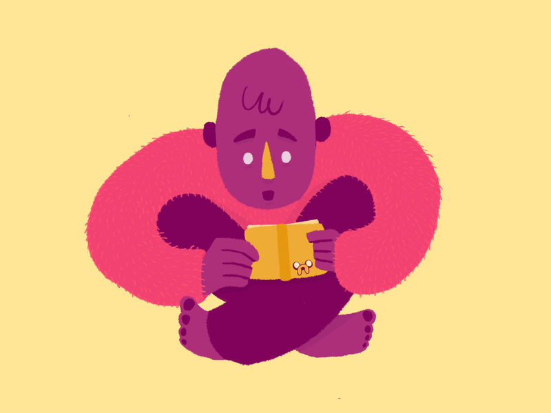 Boy Reading Jake by Valentin Bonilla on Dribbble