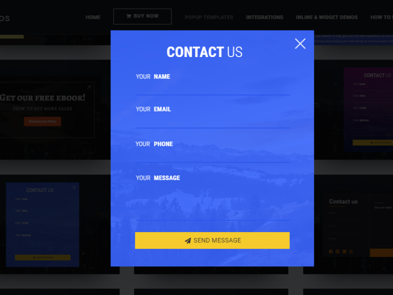 Contact Us Popup Form by Sharifuzzaman Aharif on Dribbble