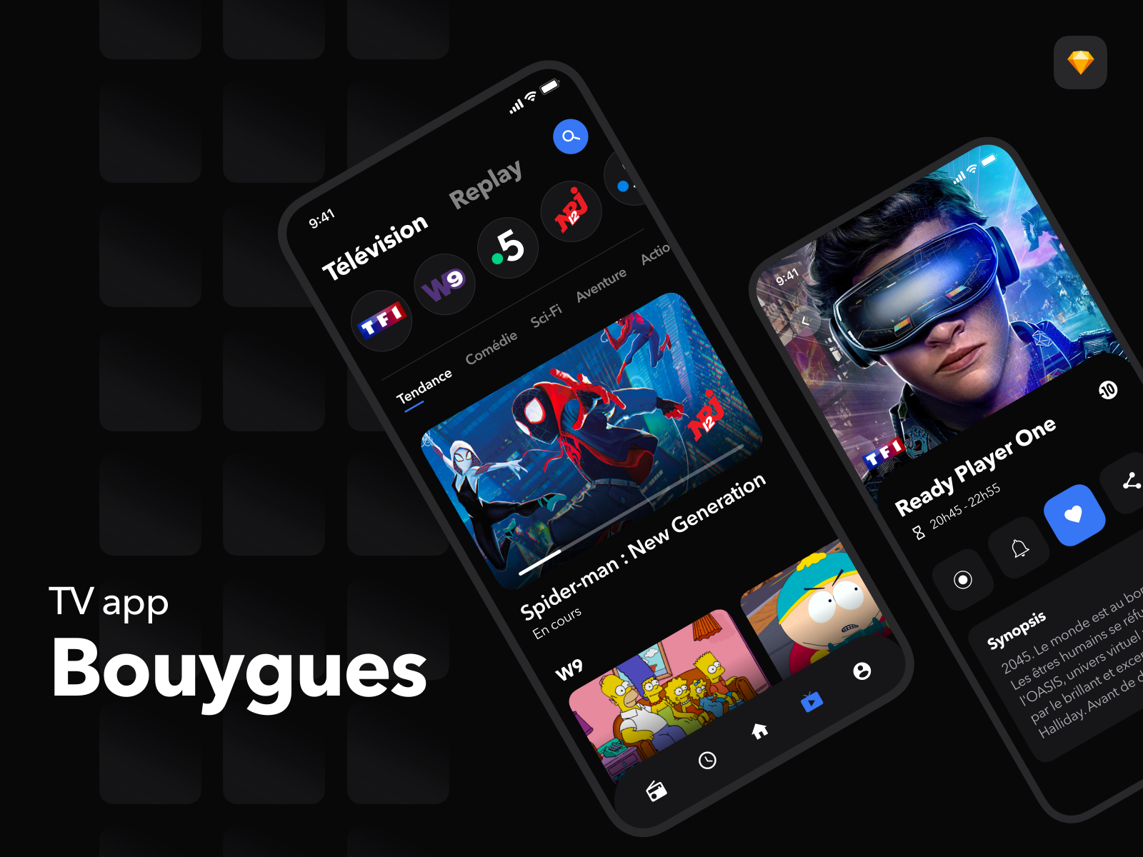 TV app concept - Bouygues TV by Daryl Malcolm on Dribbble