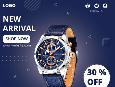 Watch social media post design by Mahfuz Jayed on Dribbble