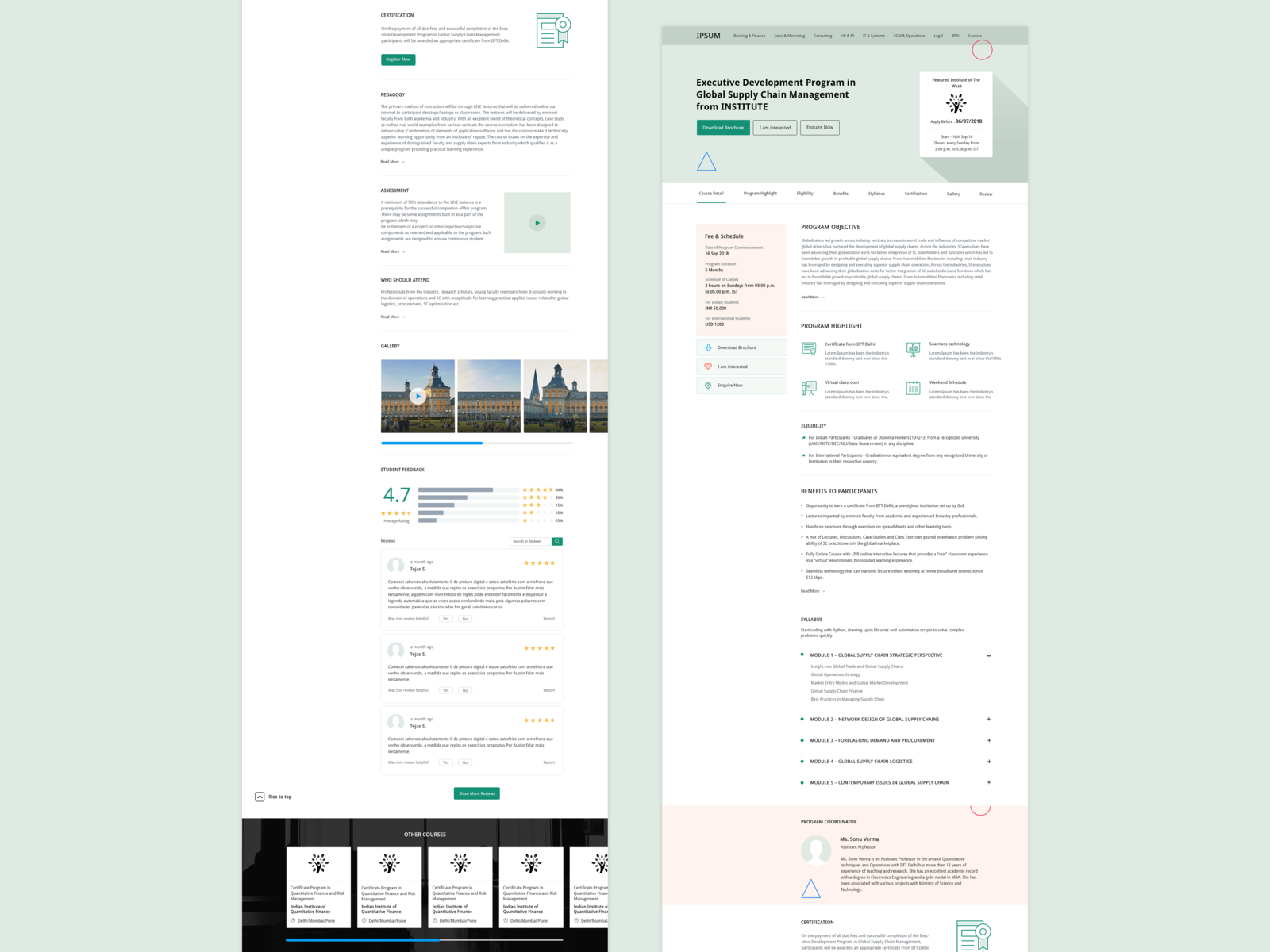 Course Design by Gurpreet Singh on Dribbble