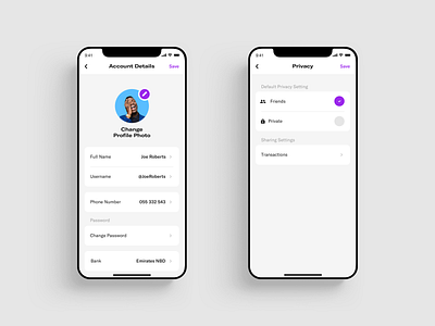 Ziina - App Screens by Wesley van 't Hart for Balkan Brothers on Dribbble