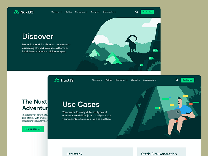 NuxtJS - UI Design #3 by Wesley van 't Hart for Balkan Brothers on Dribbble