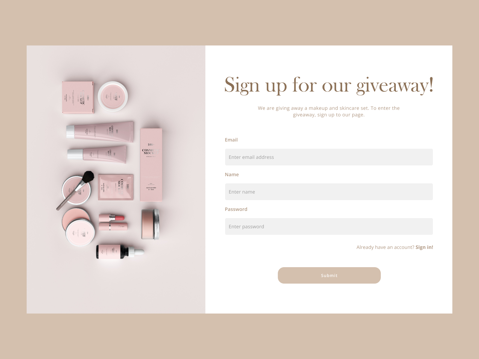 Sign up by Emilija Talevska on Dribbble