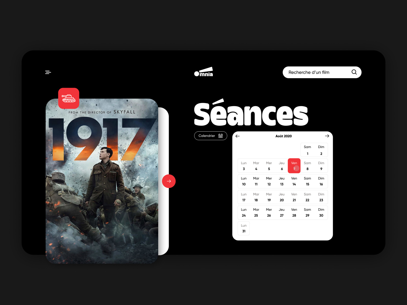 Omnia cinema - Ui concept by Willy Hangard™ on Dribbble