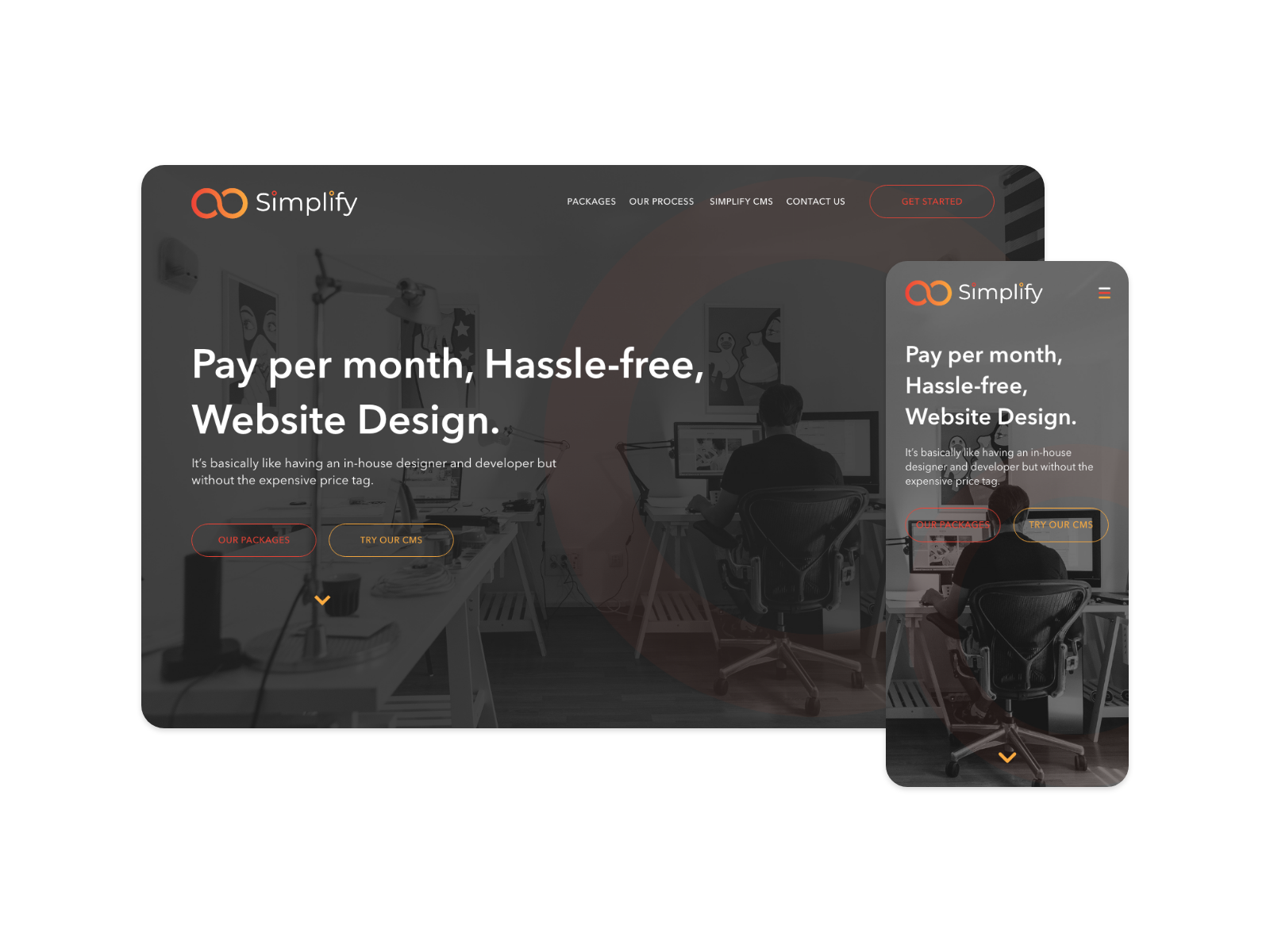 Simplify website design by Adam Smallman on Dribbble