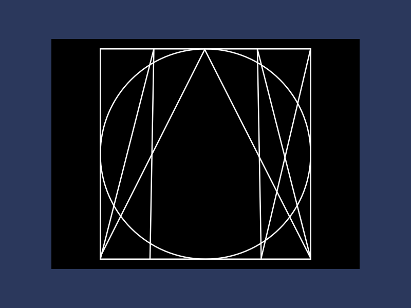 Wall Drawing #295: Six Superimposed Geometric Figures x 2.5px by Josh ...