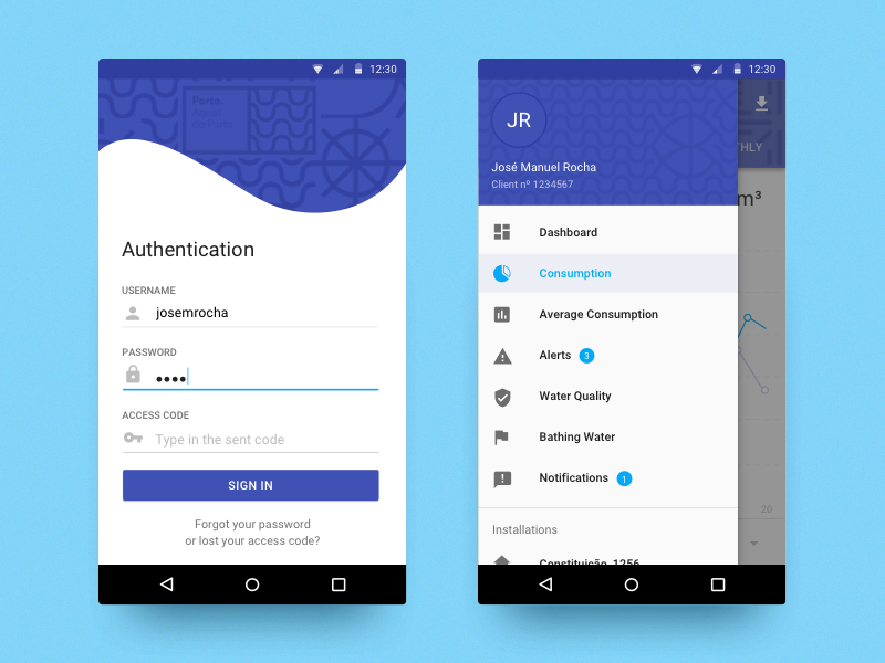 Android Water Consumption App Concept by Hapibot Studio on Dribbble