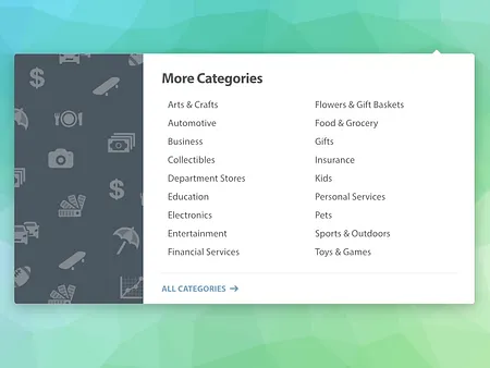 Category List designs, themes, templates and downloadable graphic ...