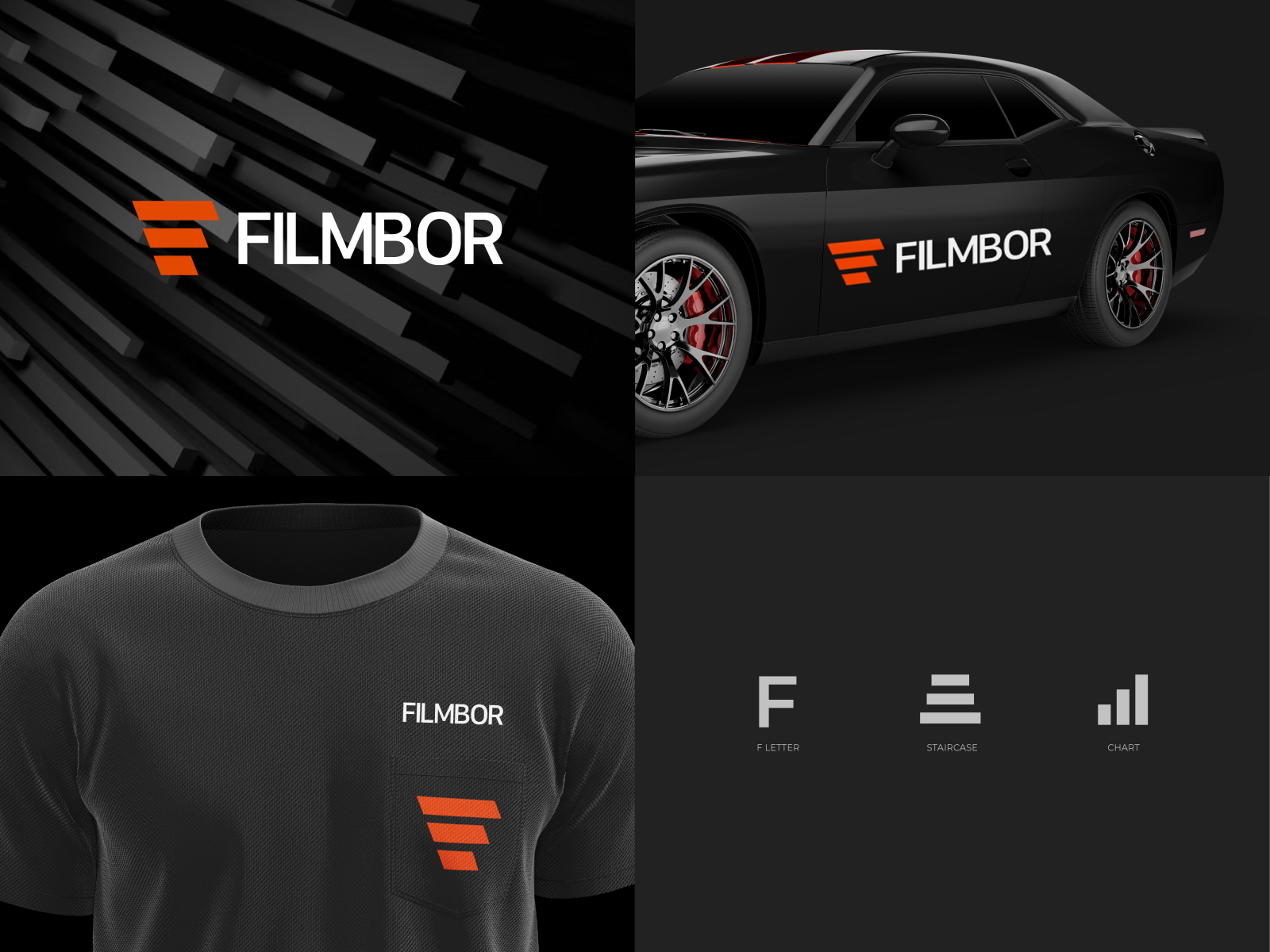 FILMBOR | Brand Identity | Business Logo Design by Charative Design ...