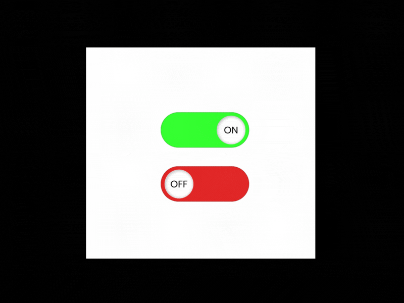 ON/OFF Switch Button by Dolly Jain on Dribbble