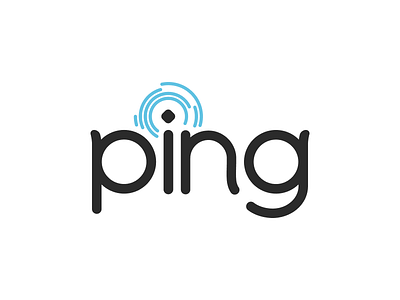 Ping Logo by Michael Cook on Dribbble