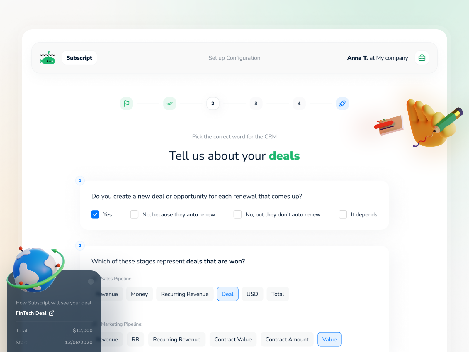 Onboarding Interfaces by Nikolay K. for Upwave on Dribbble