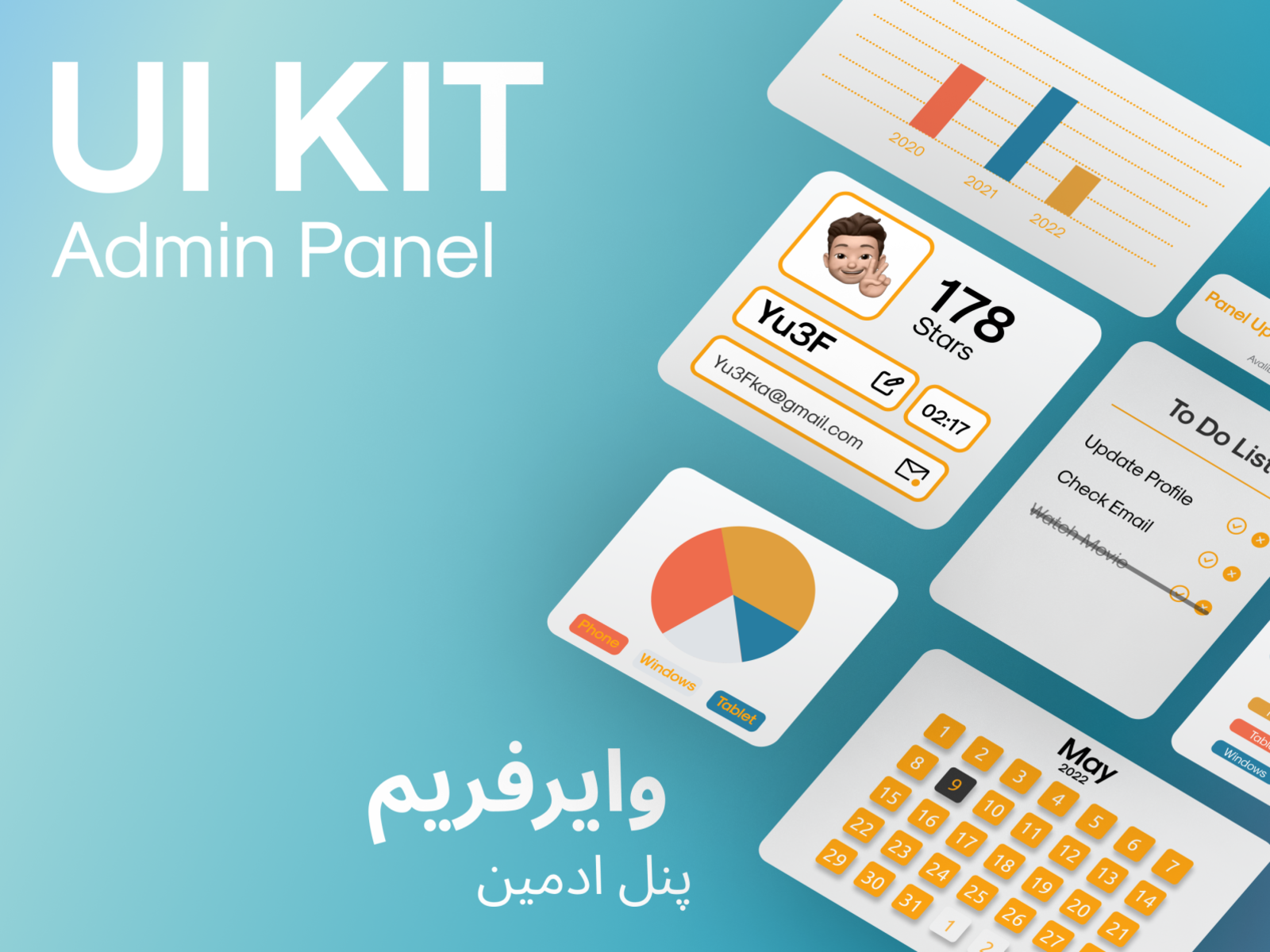 Admin Panel UI KIT by Yusef Kazemi on Dribbble
