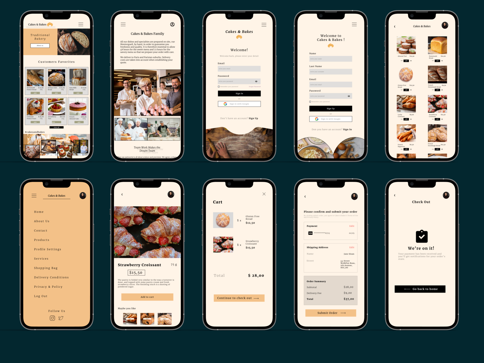 Cakes & Bakes Bakery E-Commerce App 🥐🥐 by Simge on Dribbble