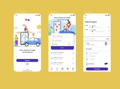 GoCar App by Milan Dragovic on Dribbble