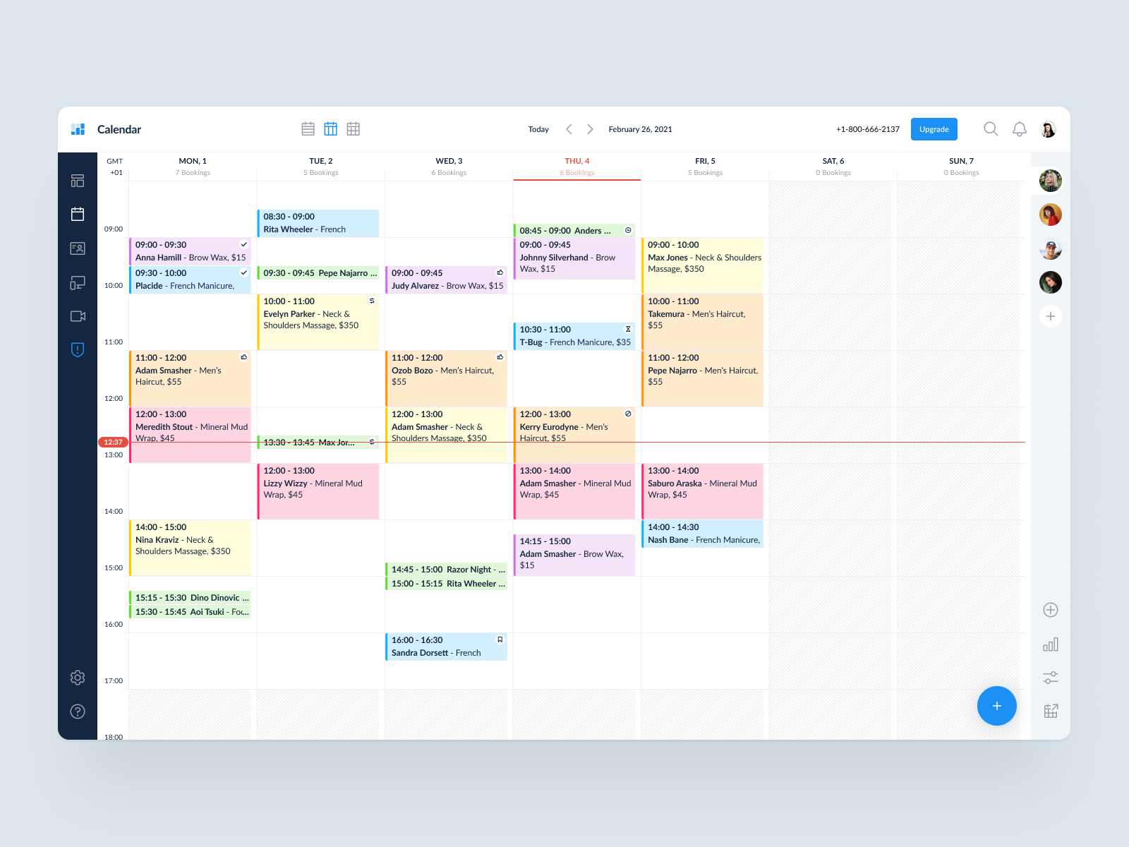 Setmore Calendar Redesign by Michał Świączkowski on Dribbble