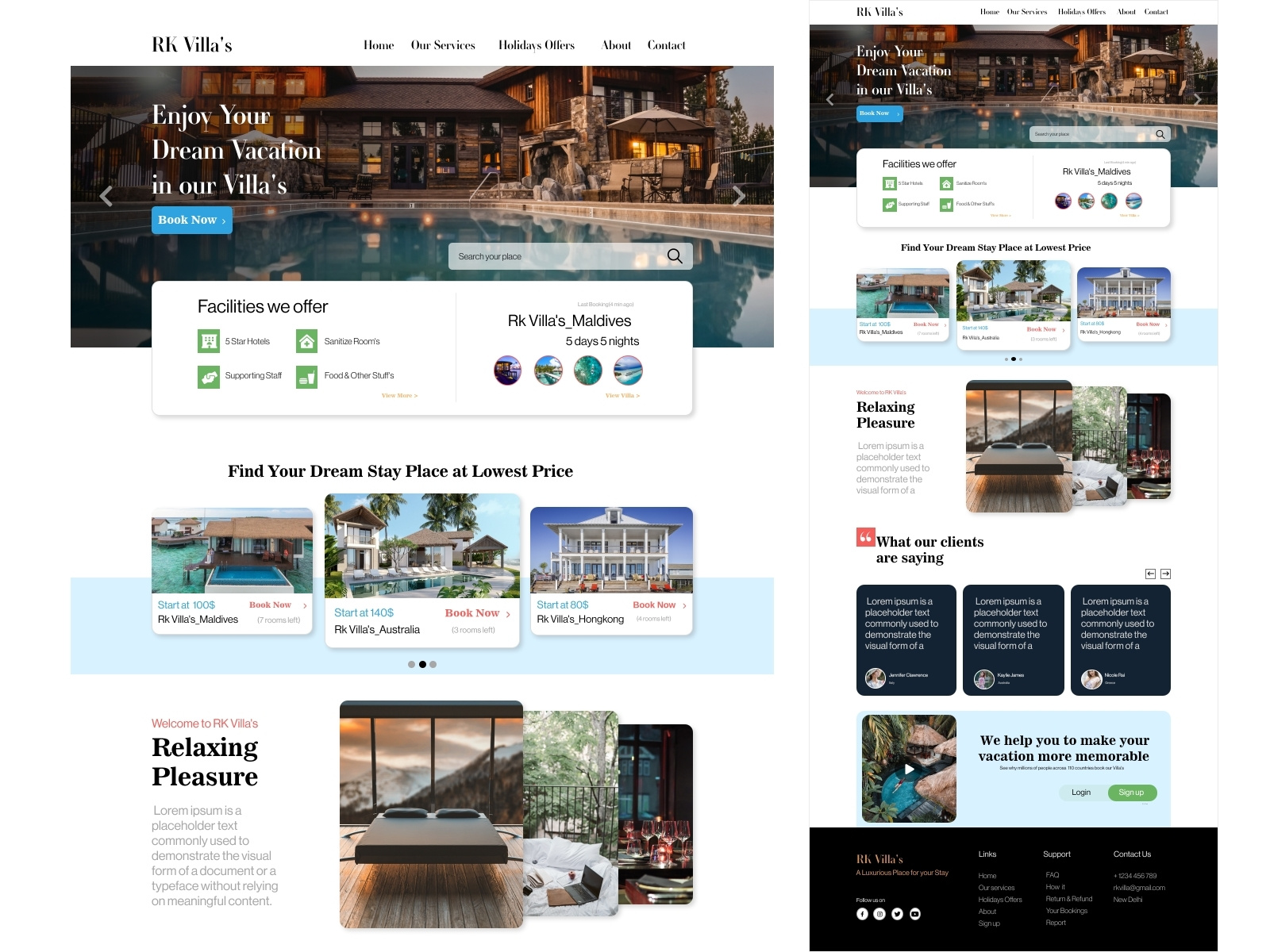Landing Page Design by rishav kanswal on Dribbble