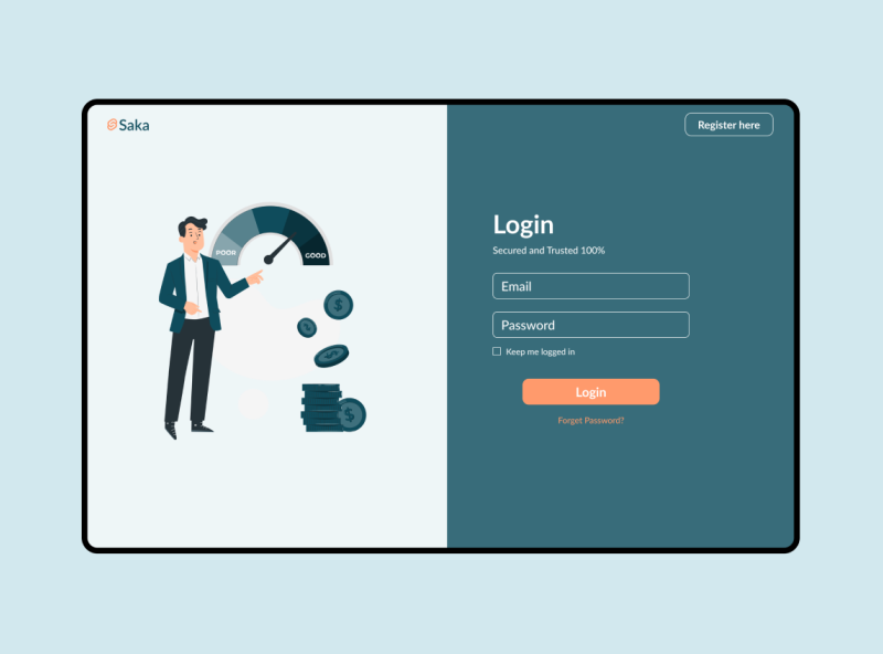 An Investment Web login platform design by Zakariya Buhari on Dribbble