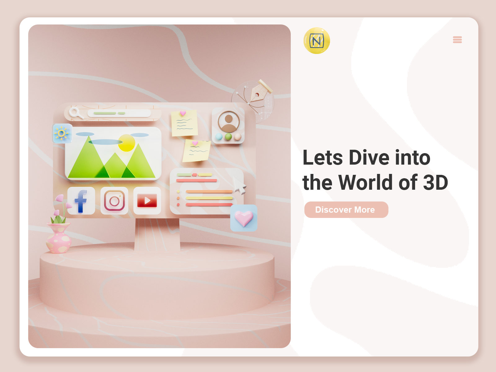 Pink Desktop Display by Nicolemadethat - Nicole Wu on Dribbble