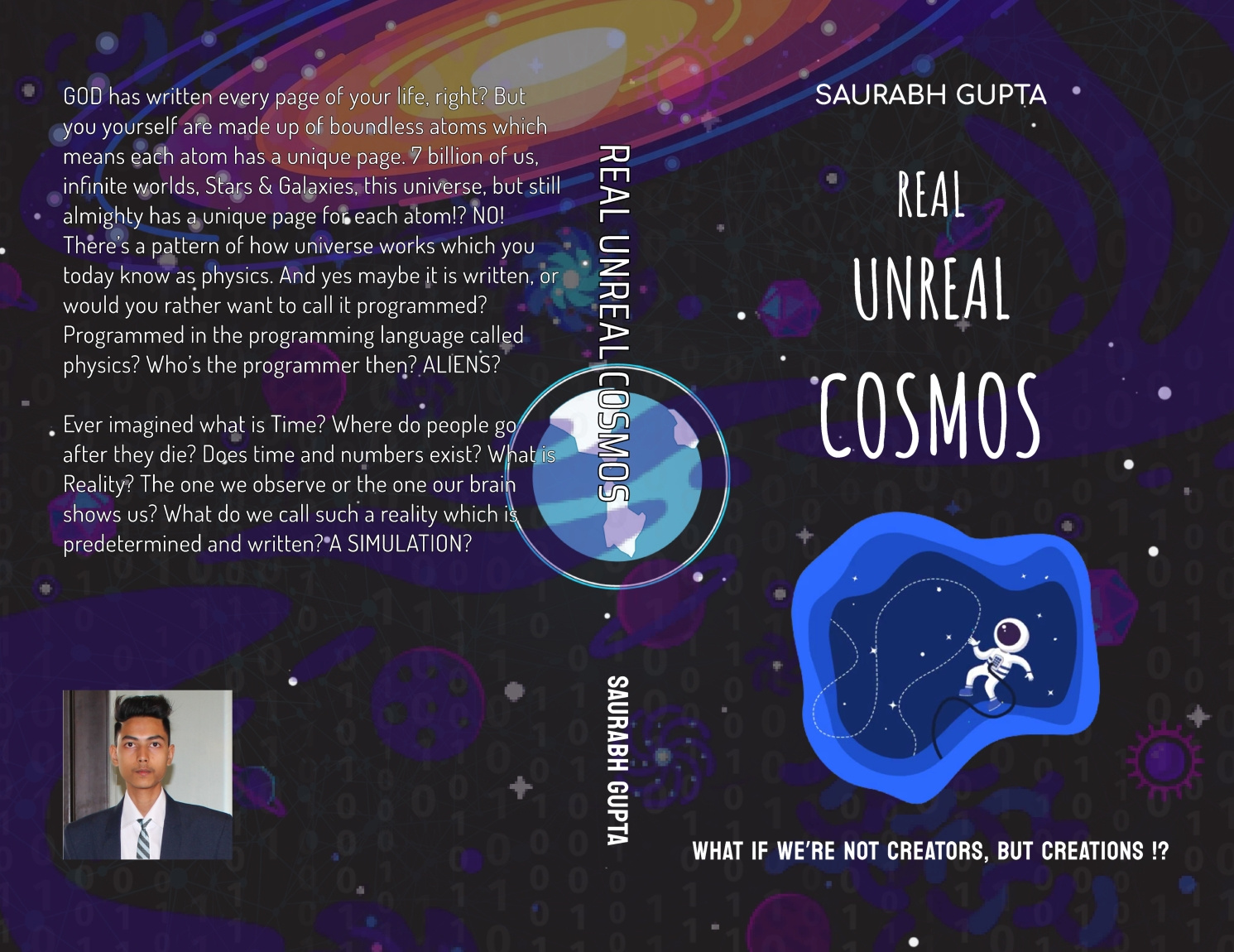 Real Unreal Cosmos - Book Cover Design by SAURABH GUPTA on Dribbble