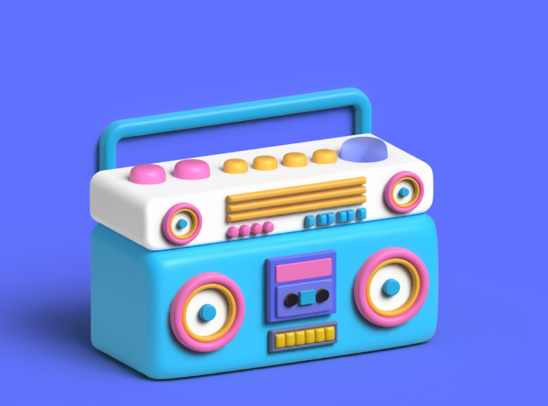 3D Stereo Design by ROM Designs on Dribbble