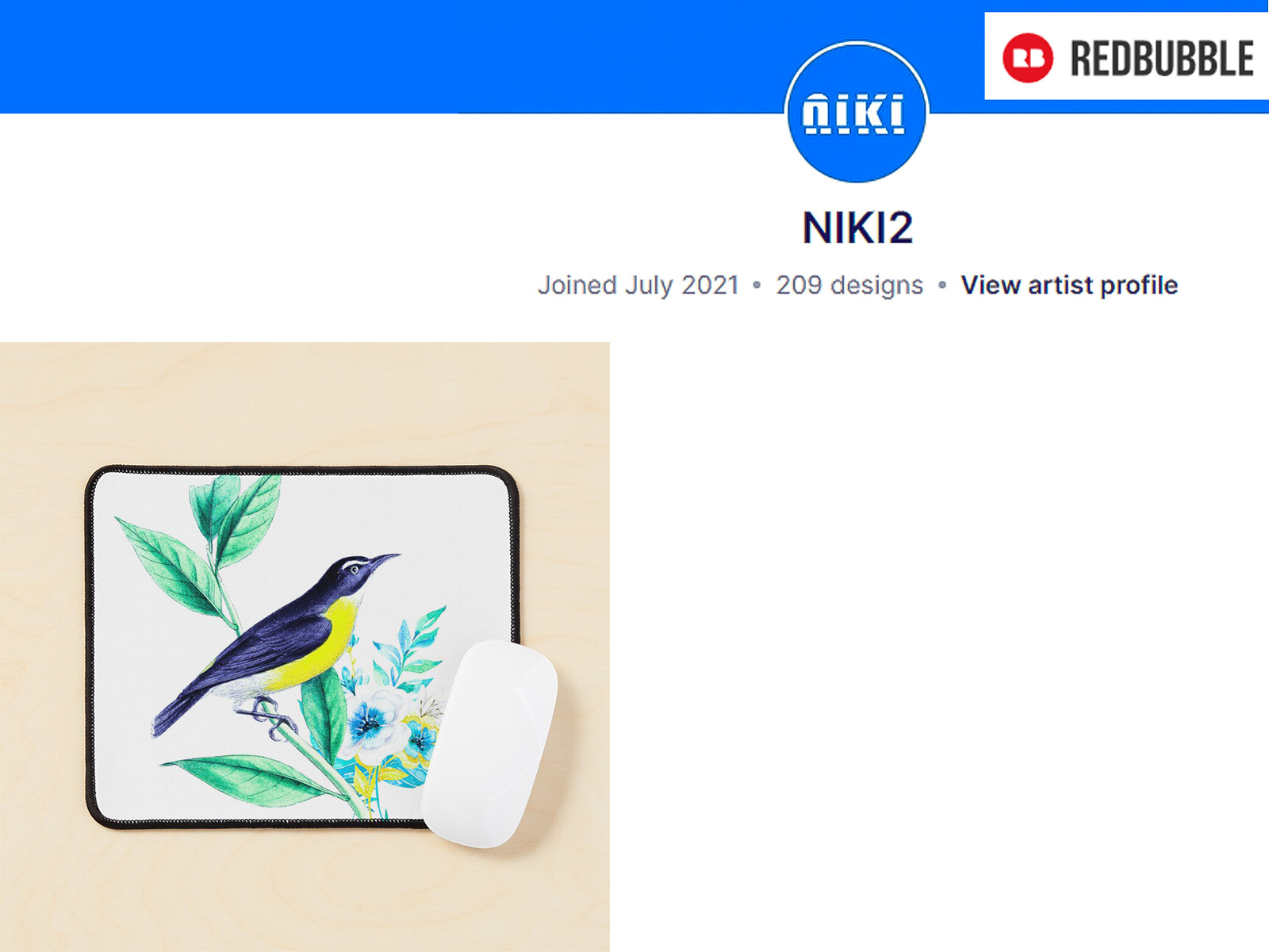 Bird Mouse Pad by NIKI2 on Dribbble