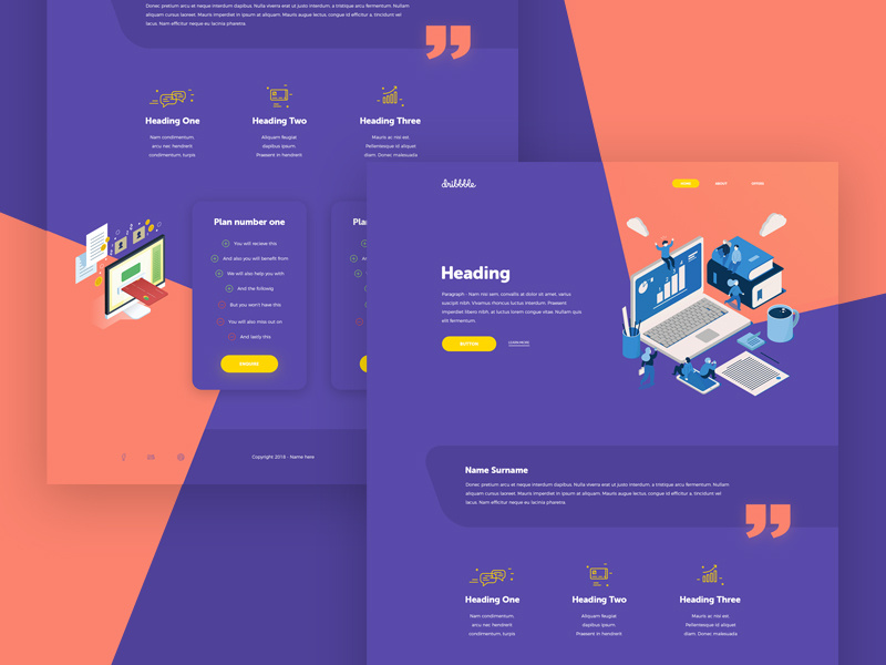 Portfolio Design by Patryk Gajdarski on Dribbble