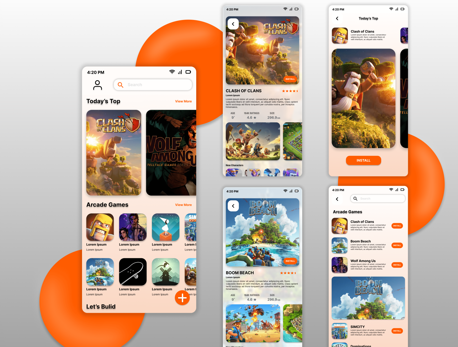 UI of "GameZ" app by Vishal Gaikwad on Dribbble