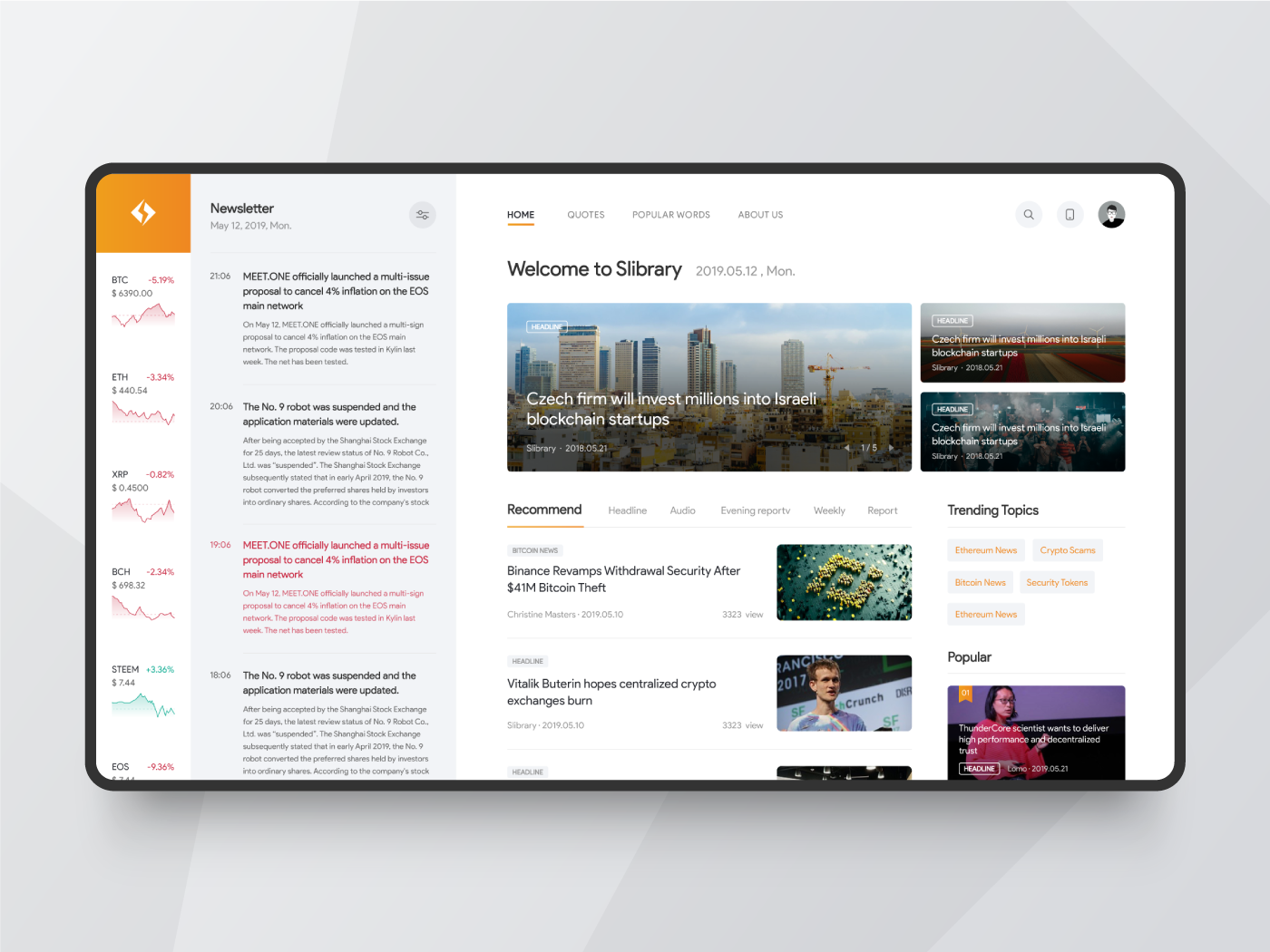 Slibrary website concept design by Homrin on Dribbble