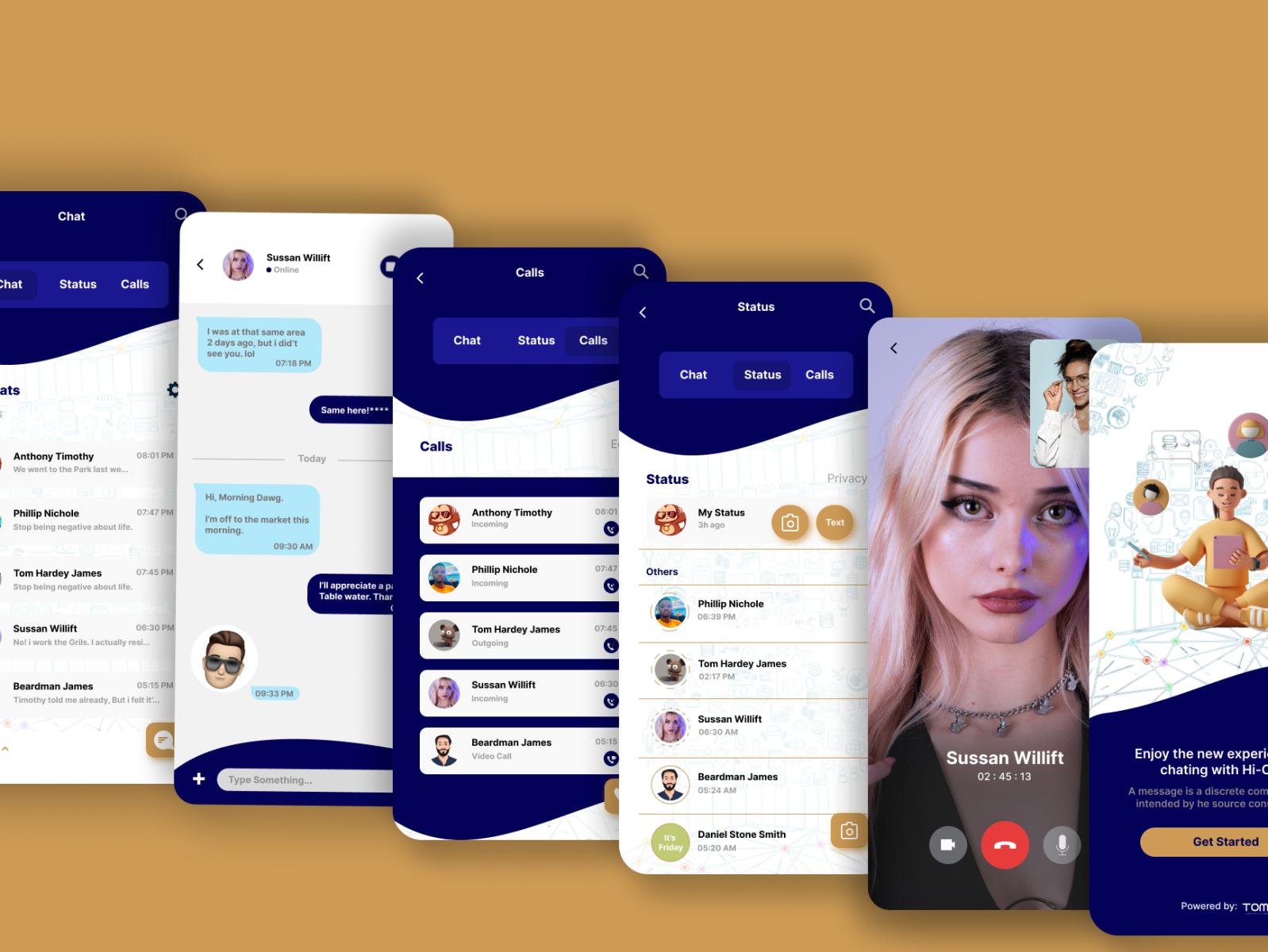 Hi - Chat Screen Powered by Tomio by Phillip Ogunnubi on Dribbble