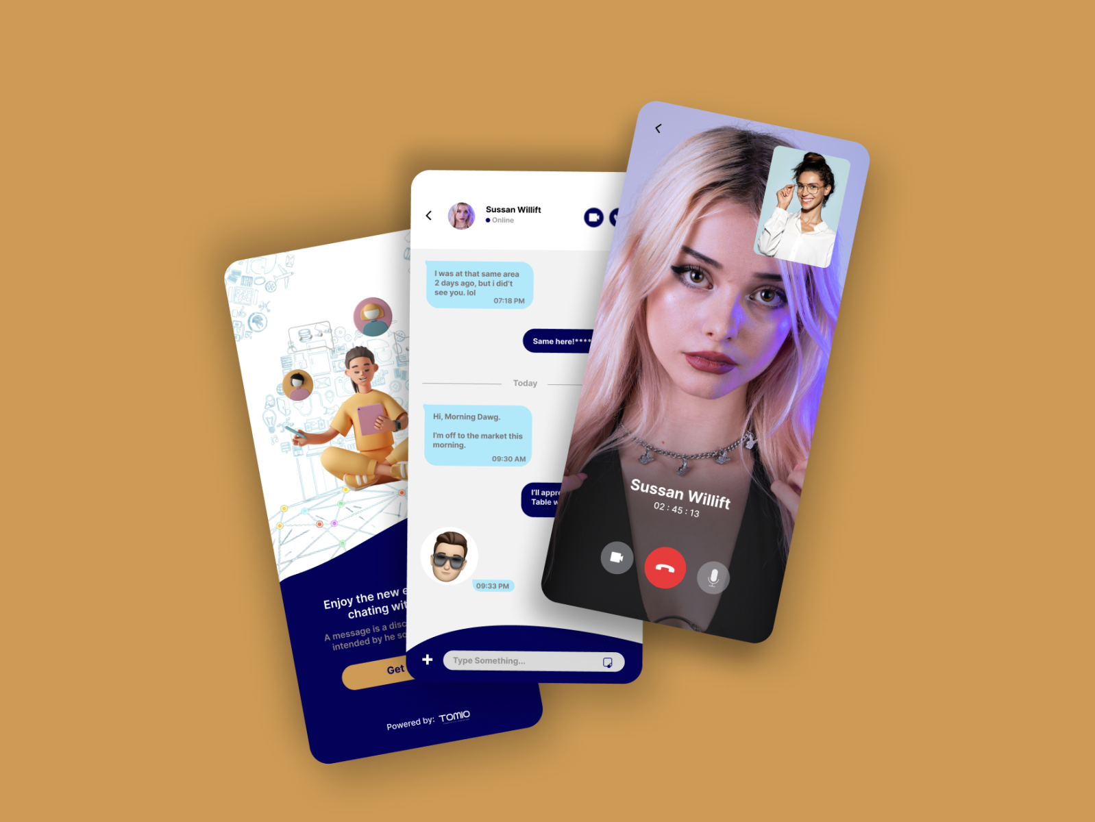Hi - Chat Screen 4 Powered by Tomio by Phillip Ogunnubi on Dribbble