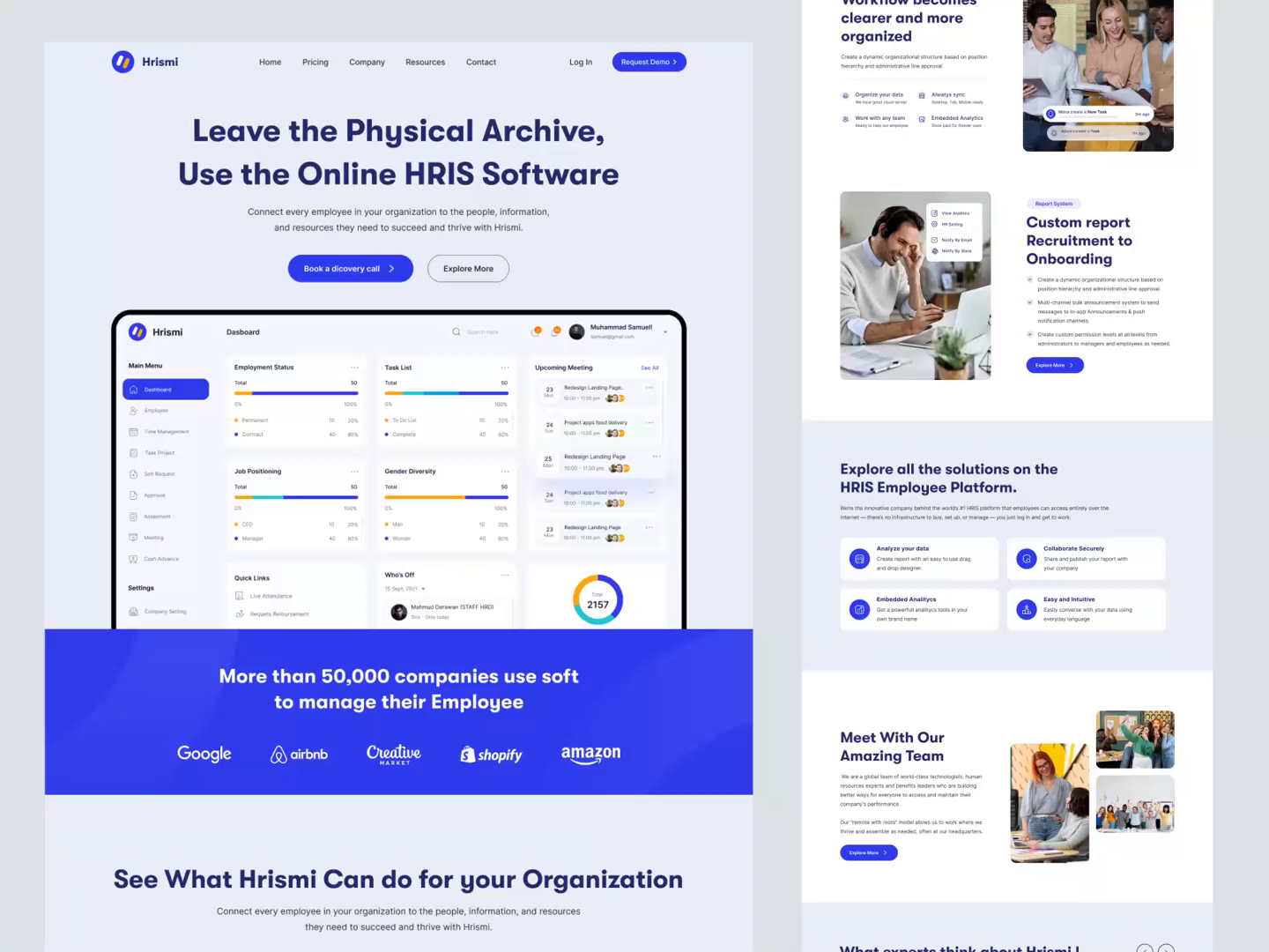 Hrismi - Online HRIS Software by muhammad misbahul munir for Orenji ...