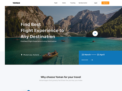 Yoman Promotion Landing Page by muhammad misbahul munir on Dribbble