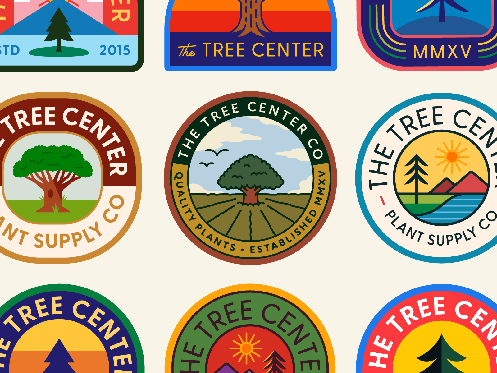 The Tree Center Badge pt. VIII by Damian Orellana on Dribbble