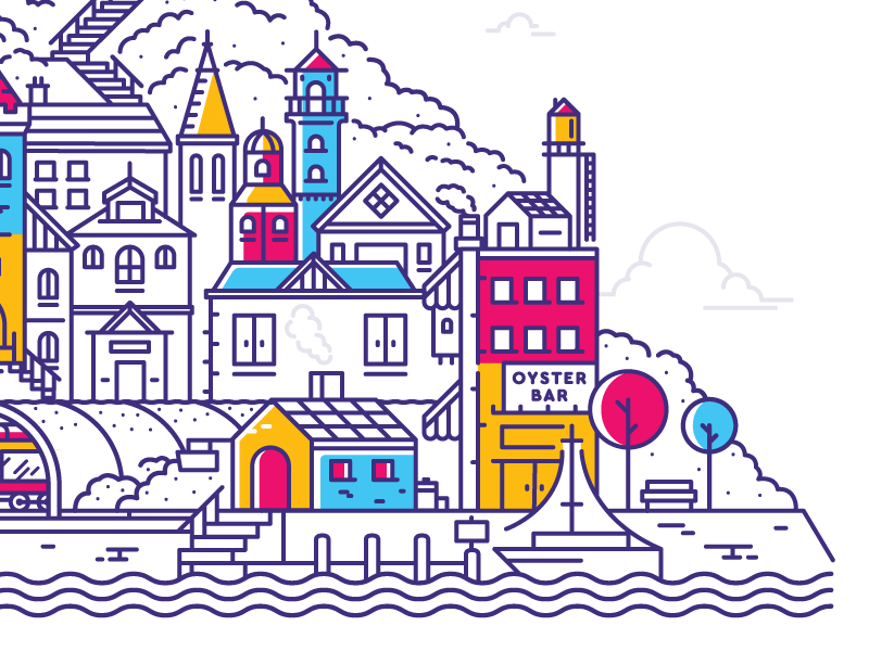 Fun Town Bay by Damian Orellana on Dribbble