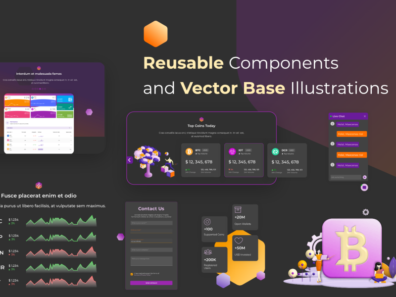 UI Components by wewewedot on Dribbble