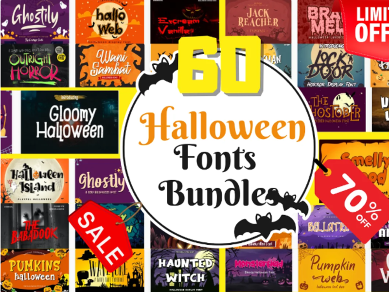 Halloween Fonts Bundle - Scary Fonts by amine on Dribbble