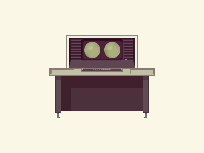 CDC 6600 computer - infographic element by Csaba Gyulai on Dribbble