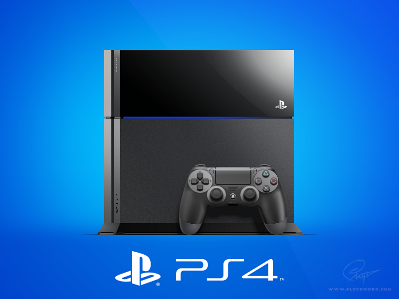 PS4 console - infographic element by Csaba Gyulai on Dribbble