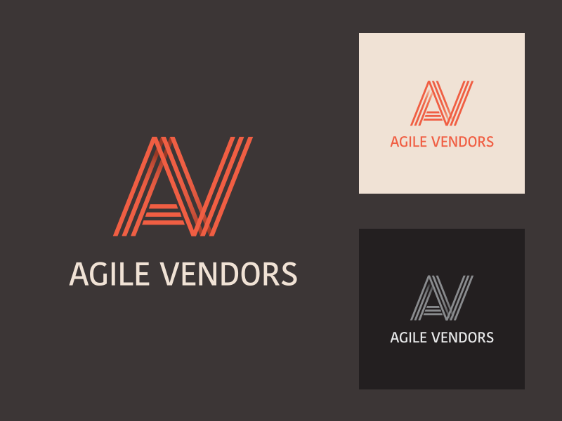 Logo for Agile Vendors by chryssa on Dribbble