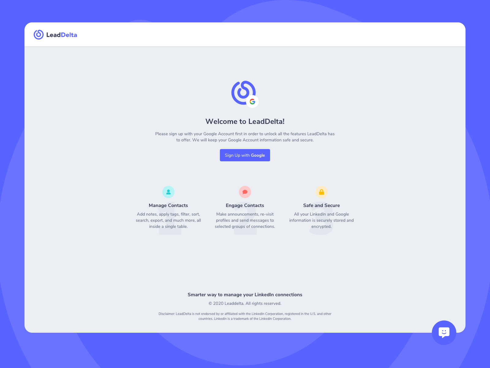 LeadDelta - Login with Google by Marko Aleksic 🧑‍💻 on Dribbble
