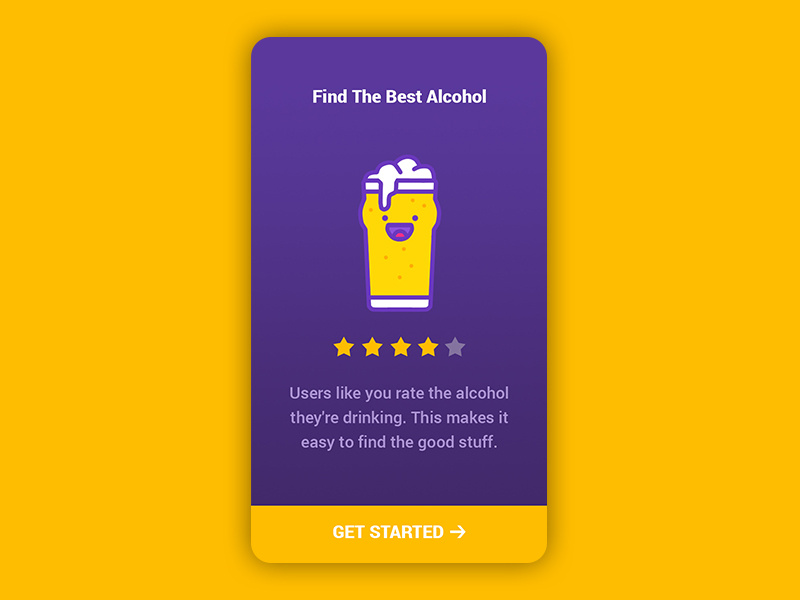 Rate your beer! by Manajit Pal on Dribbble
