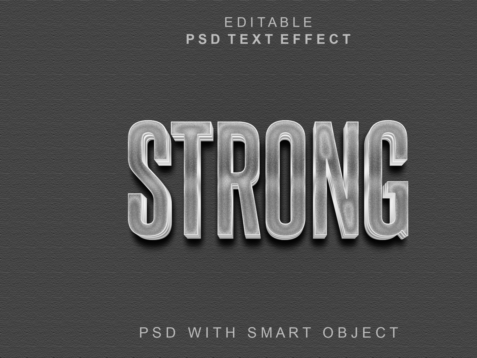 Strong 3d text effect in photoshop by Abdul Majid on Dribbble