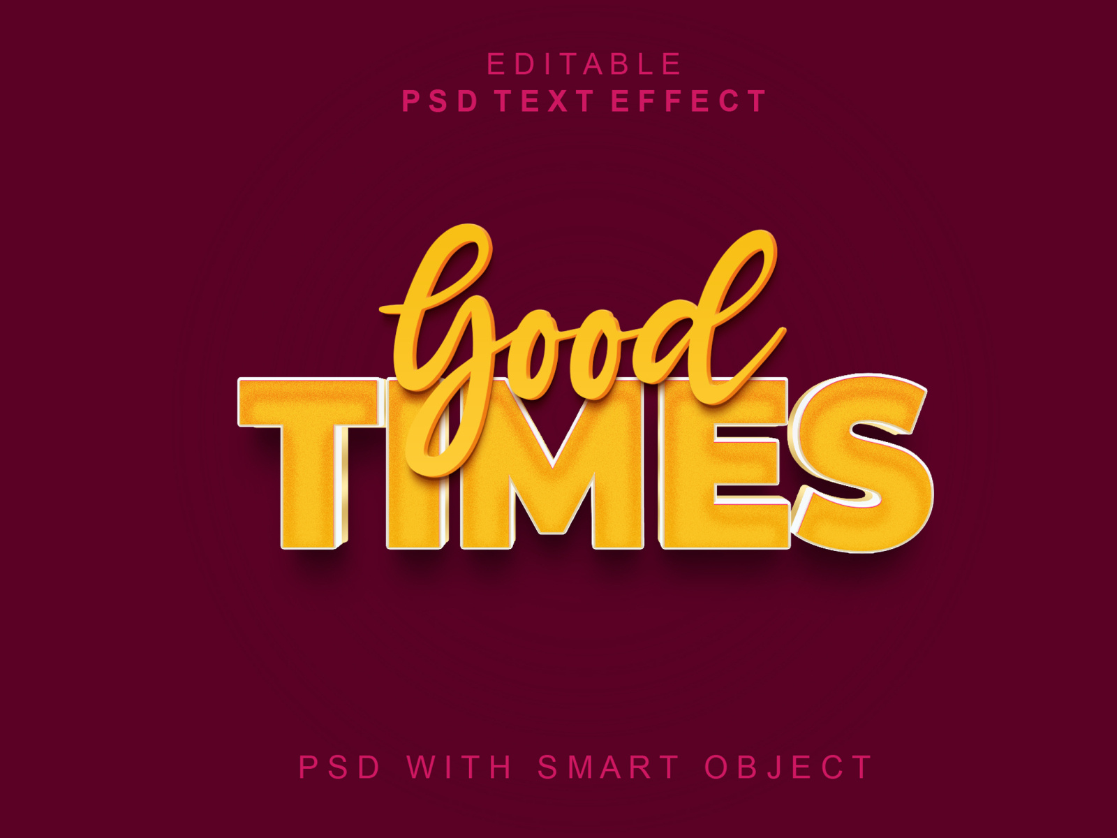 Good Times 3d text effect in photoshop by Abdul Majid on Dribbble