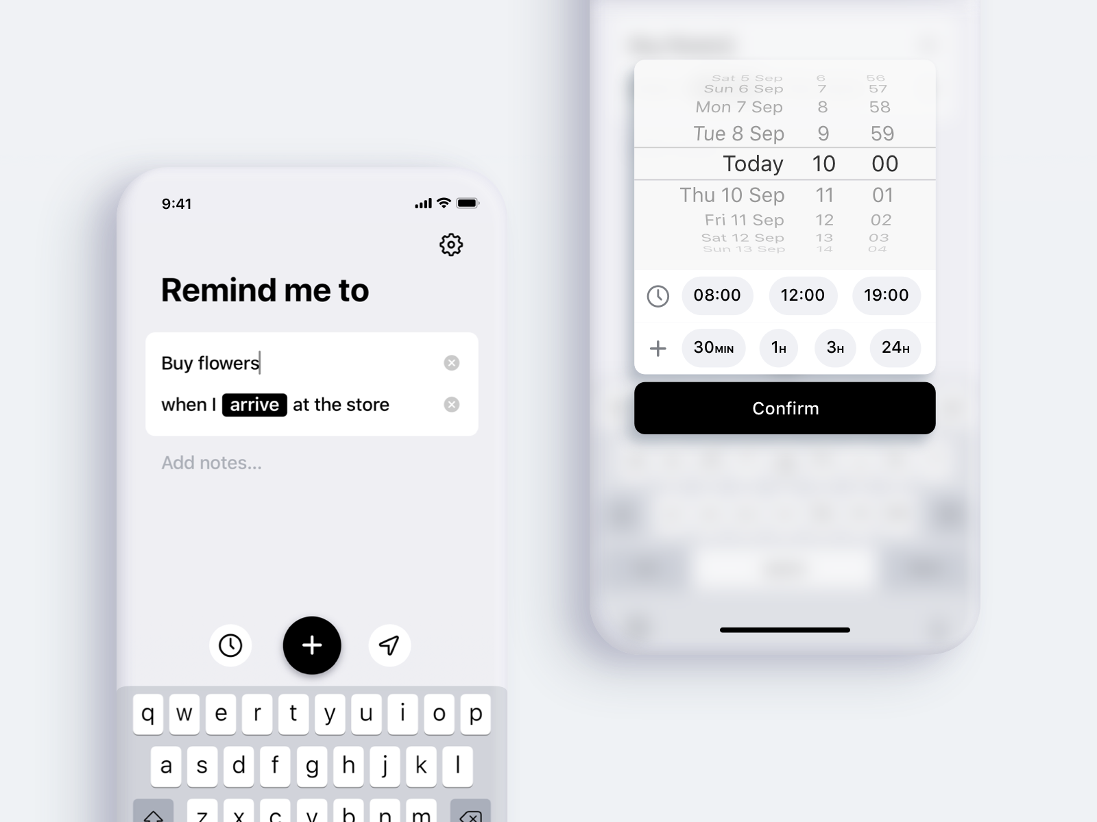 Remindly – Reminders created on the fly by Romain Lefebvre on Dribbble