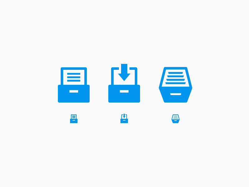 Archive Icons Options by Joshua Hynes for Stack Overflow on Dribbble