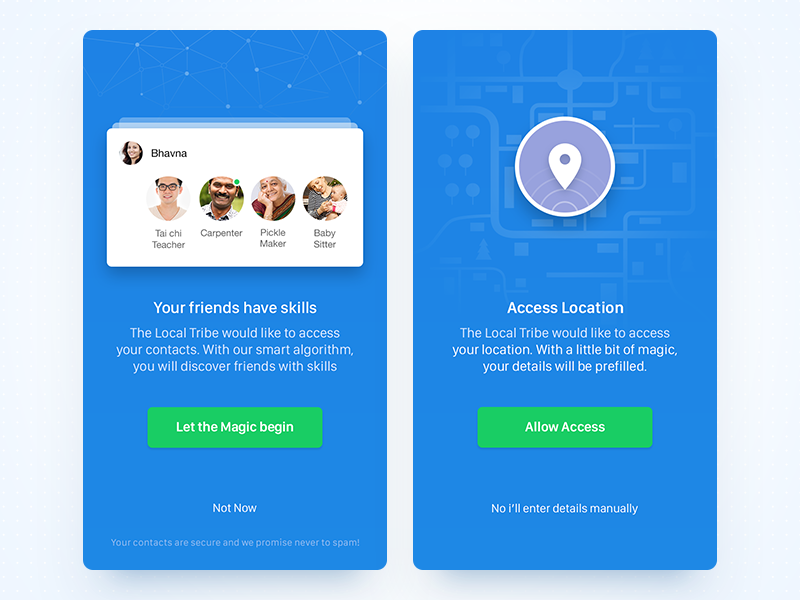 App Permissions Screen by kumar vivek on Dribbble