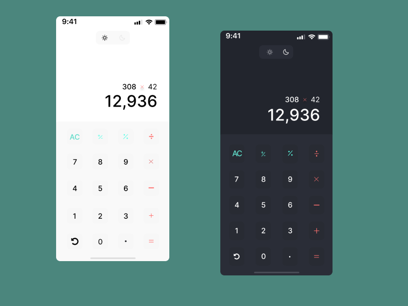 Calculator by Avani Mohan on Dribbble