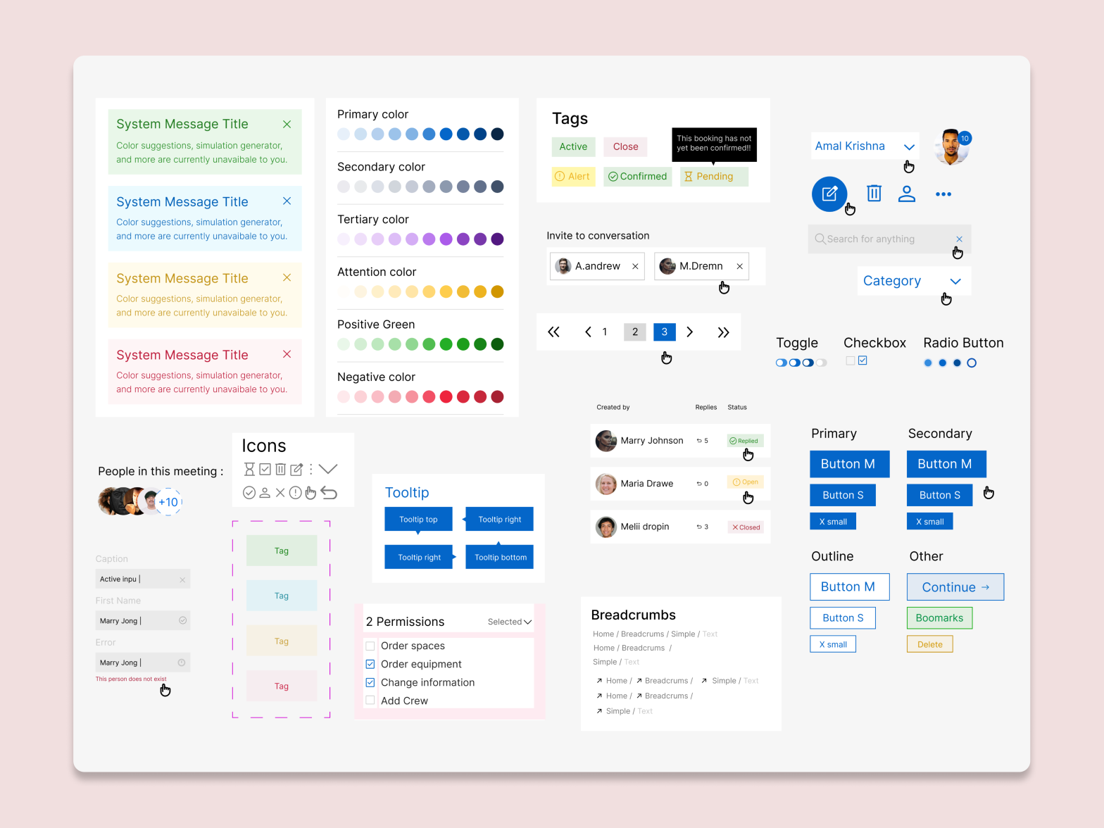 Design System by Amal Krishna on Dribbble